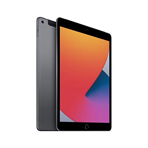 2020 Apple iPad (10.2-inch, WiFi + Cellular, 32GB) - Space Gray (Renewed Premium)