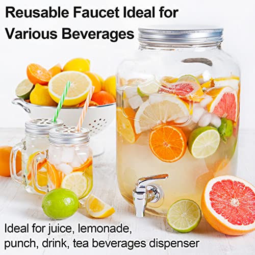 24 Pieces Beverage Dispenser Spigot Bulk Push Style Spigot Water Cooler Faucet Replacement Plastic Lever Spout Water Dispenser Spigot for Juice Lemonade Beverage Dispenser