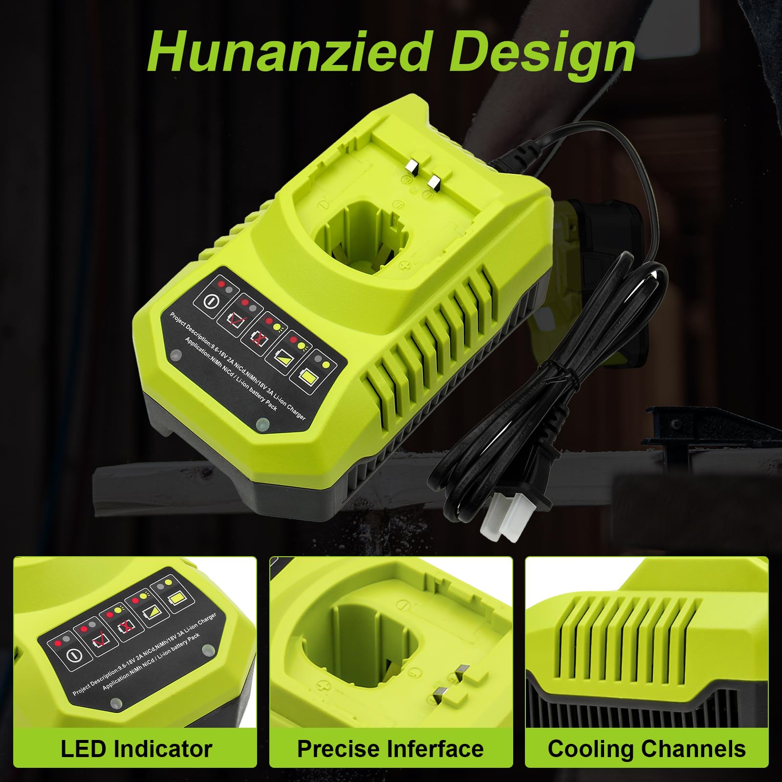2Pack 6.0Ah Replacement for Ryobi 18V Battery and Charger Combo Replacement for Ryobi 18V Lithium P102 P103 P104 P105 P107 P109 P108 P190 P122 Cordless Tools Battery and P117 Charger
