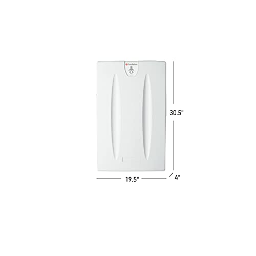 2020 Foundations Vertical Surface Mount Baby Changing Station (Ez Mount Backer Plate Not Included), Light Gray