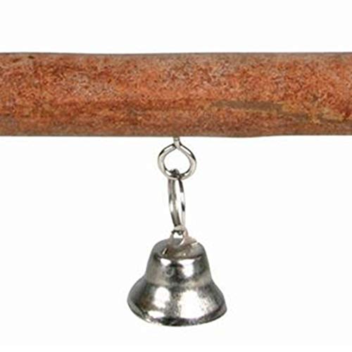 dxS8hhuo Wood Pet Bird Parrot Bell Cage Hanging Swing Stand Grinding Paw Play Chew Toy - Wood Color