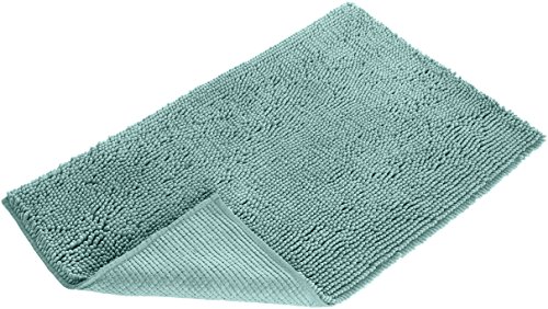 Amazon Basics Non-Slip Microfiber Shag Bathroom Rug Mat, 21" x 34", Seafoam Green