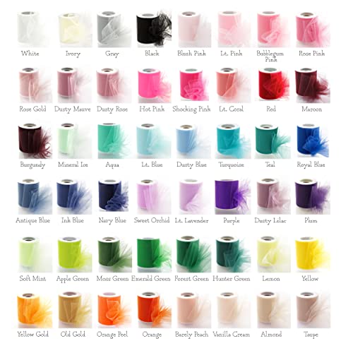 3" Premium Tulle Fabric Roll For Crafts, Wedding, Party Decorations, Gifts - Ink Blue 100Yard Spool