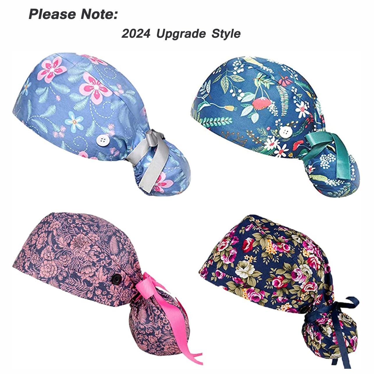 10AGIRL Upgrade Working Cap with Buttons, Adjustable Working Hats Sweatband for Women Men