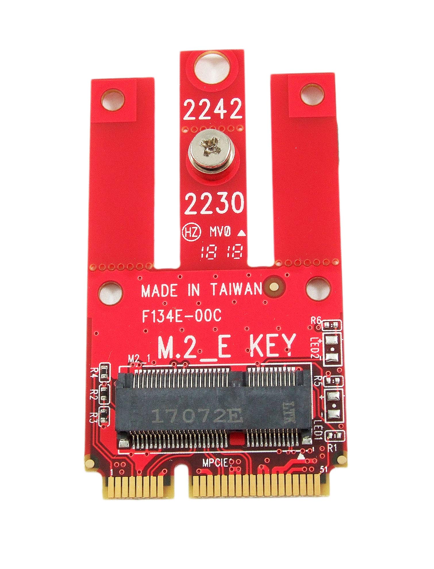 Ableconn MPEX-M2WL Mini PCIe Adapter with M.2 Key E Slot - Support PCIe and USB Based M.2 E Key and A-E Key Module for Mini PCI Express - Work for WiFi & Bluetooth M2 Module