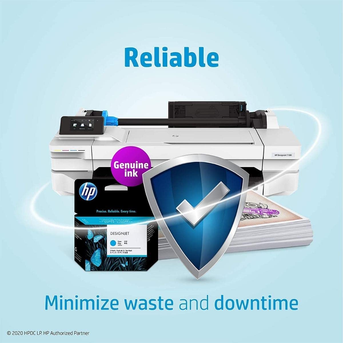 HP 711 Ink Cartridge Set Includes 80ml Black, 29ml Cyan,29ml Magenta,29ml Yellow