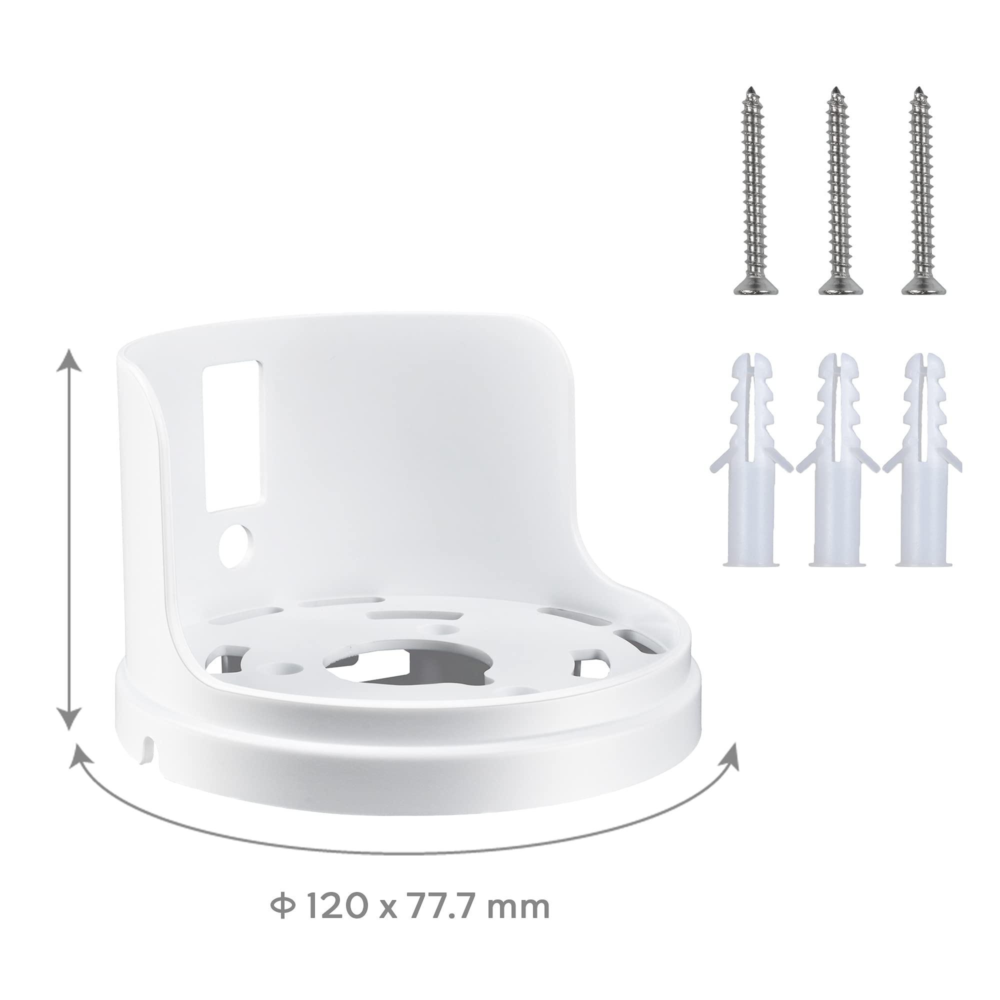 Bangcheer - Cable Organizer for Whole WiFi Booster, Home WiFi Mesh System for Tp Link Deco x20 and x60, Easy-to-Install Wall Mounted Holder for WiFi Booster, White, Pack of 3