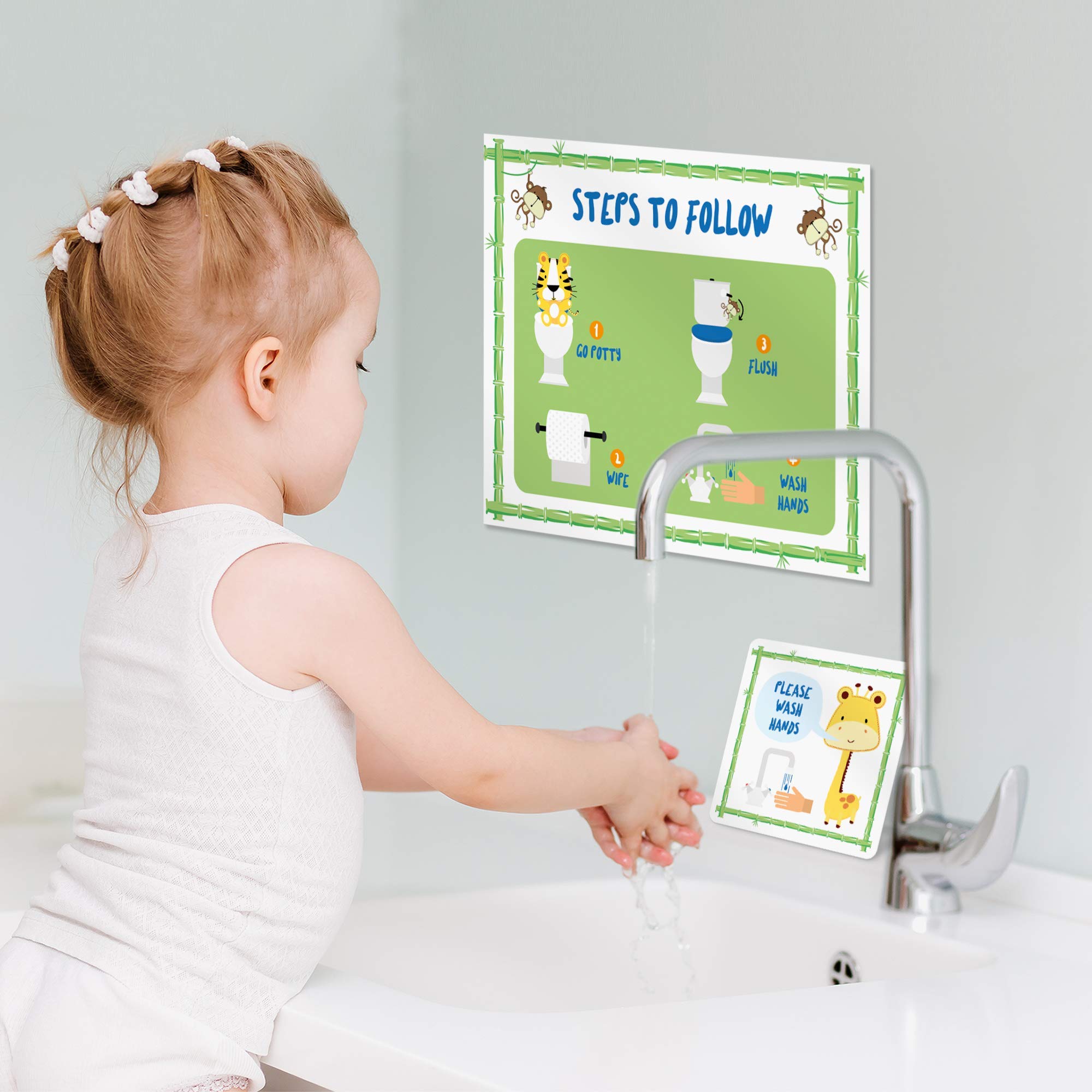 ATHENA FUTURES Potty Training Timer Watch With Flashing Lights And Music Tones - Unicorn Pattern and Potty Training Chart for Toddlers - Fun Animal Design