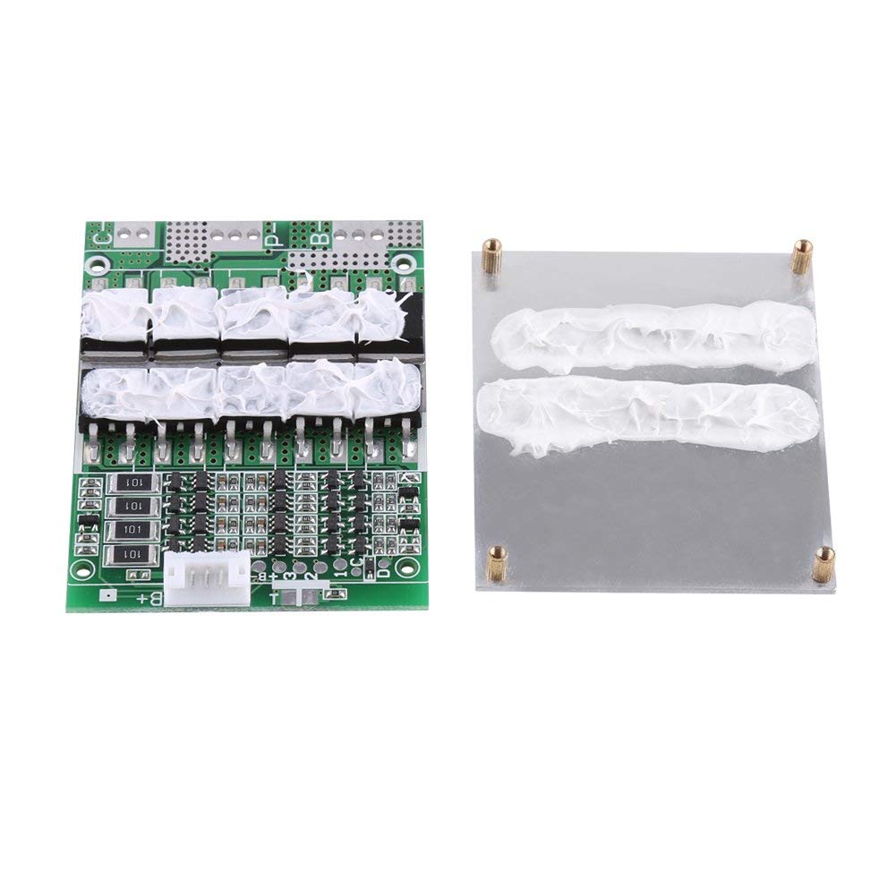 12V 100A 4Series BMS Protection Board with Balancing with Overcharge/Overdischarge/Overcurrent/Short Circuit Protection for LiFePO4 Battery Pack
