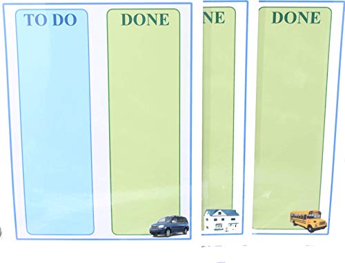 90 Real Life Photos Picture Cards & 3 Home, School, & On The Go Chart -Great for Childrenās Daily Routine, Chores & Responsibilities -Promotes Great Behavior & Independence (Consumer Needs to Cut)