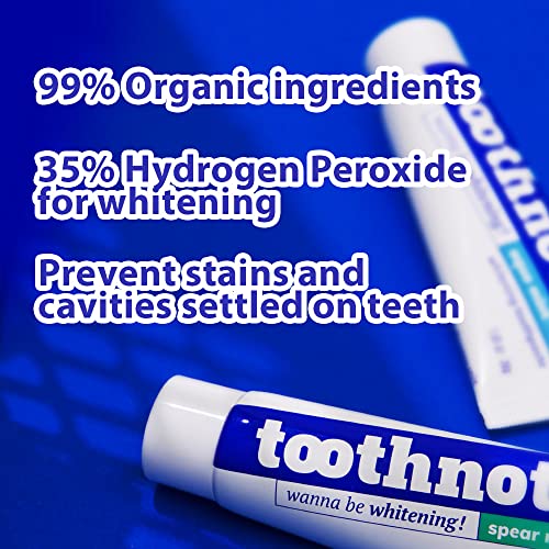 2PC Natural Whitening Toothpaste for Sensitive Teeth (3.52 fl oz) - Removes Coffee Stains, 99% Organic Ingredients, No Artificial Color, No SLS, No Gluten (New Aqua Mint)