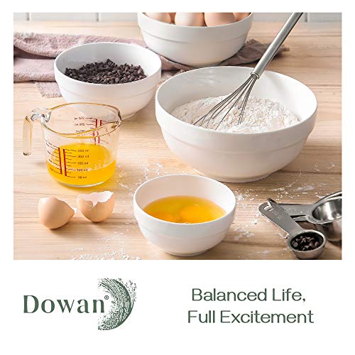 DOWAN Bundle Porcelain Serving Bowls, 64/42/22/12 Ounce