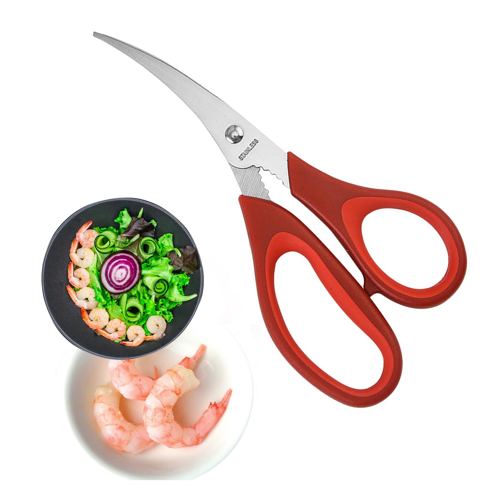 1Pc Seafood Scissors, Multifunctional Lobster Scissors Tool,Shrimp Pliers, Shrimp Cracker Crab Leg Shears Shell Cracker Crayfish Scissors Fish Scissors