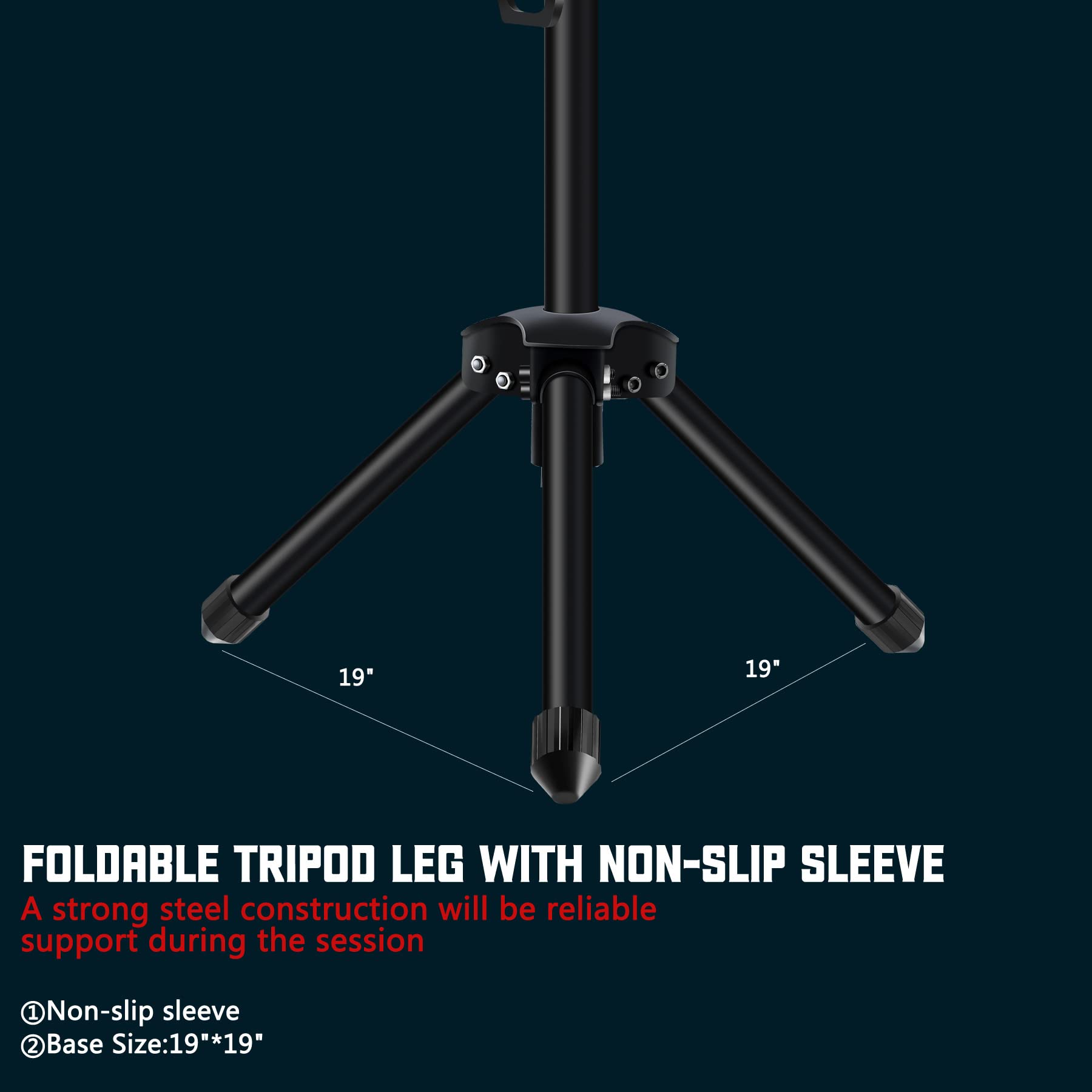 BARBALL Tattoo Armrest Stand Foldable 360° Fully Adjustable Portable Tripod Tattoo Arm Holder Leg Rest Soft Sponge Pad