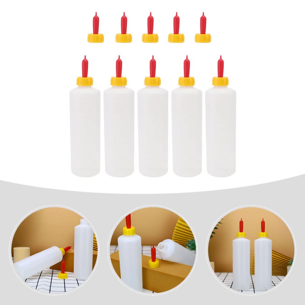 10Sets Goat Feeder Goat Bottles for Feeding Baby Goats 400ML Feeding Bottles Lamb Bottles Plastic Bottles Milk Feeder Bottles for Farm