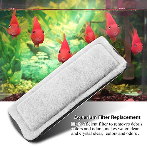 Aquarium Filter Replacement, Tropical Cartridge High Efficient Fish Tank Filter , for Activated Carbon Filter Cartridges for(XP-05 09 11 13 Replacement Cotton)