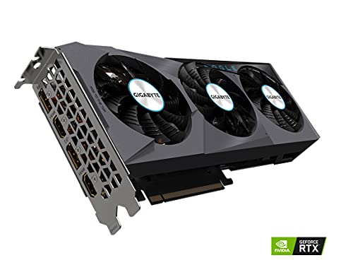 Gigabyte GeForce RTX 3070 Eagle OC 8G (REV2.0) Graphics Card, 3X WINDFORCE Fans, LHR, 8GB 256-bit GDDR6, GV-N3070EAGLE OC-8GD Video Card