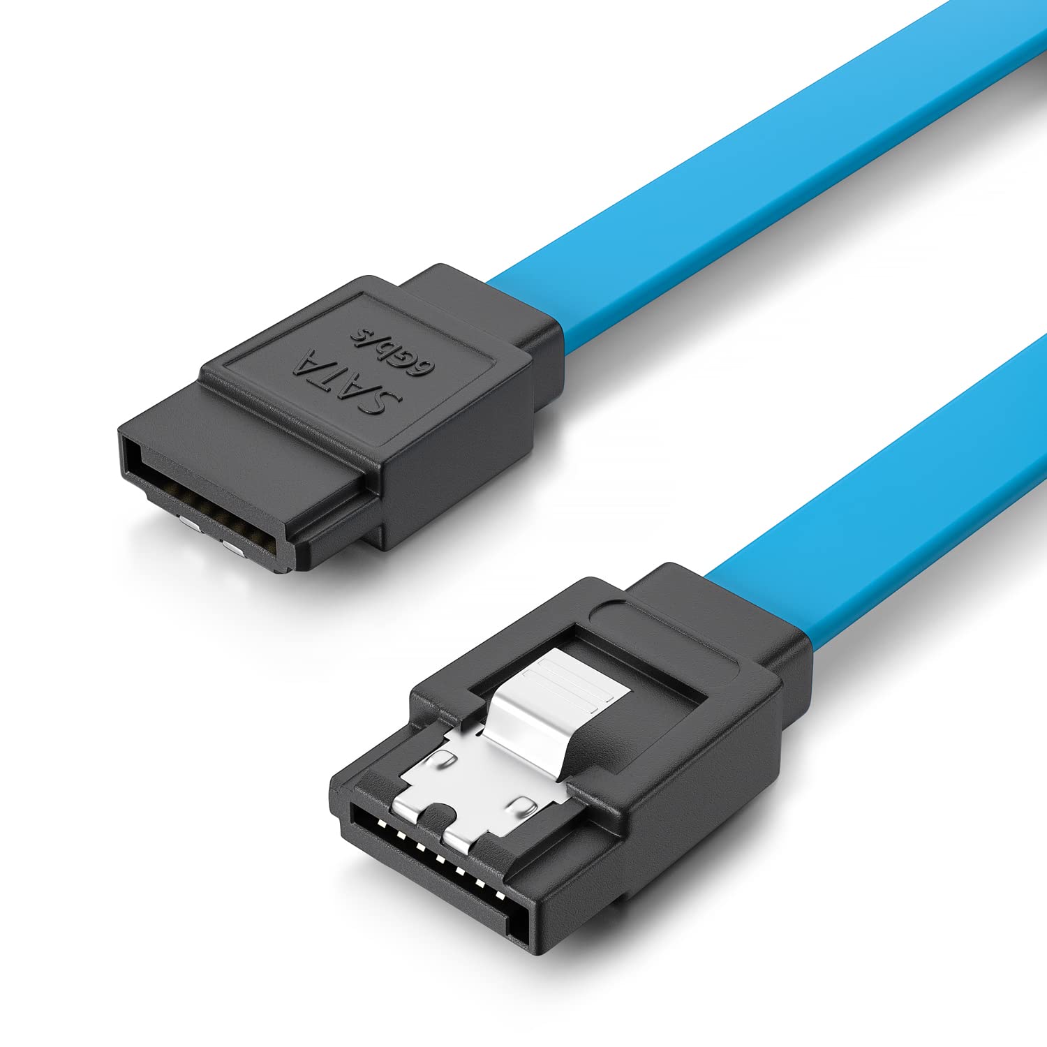 10Gtek SATA3.0 Cable, 6Gbps SATA Cable, Straight to Straight, Compatible for SSD, SATA SSD, 0.5-m(1.65ft), Pack of 3