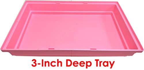 2 Floor Syrian Hamster Habitat Rodent Gerbil Mouse Mice Rats Animal Cage (19 x 12 x 15 H, Pink)