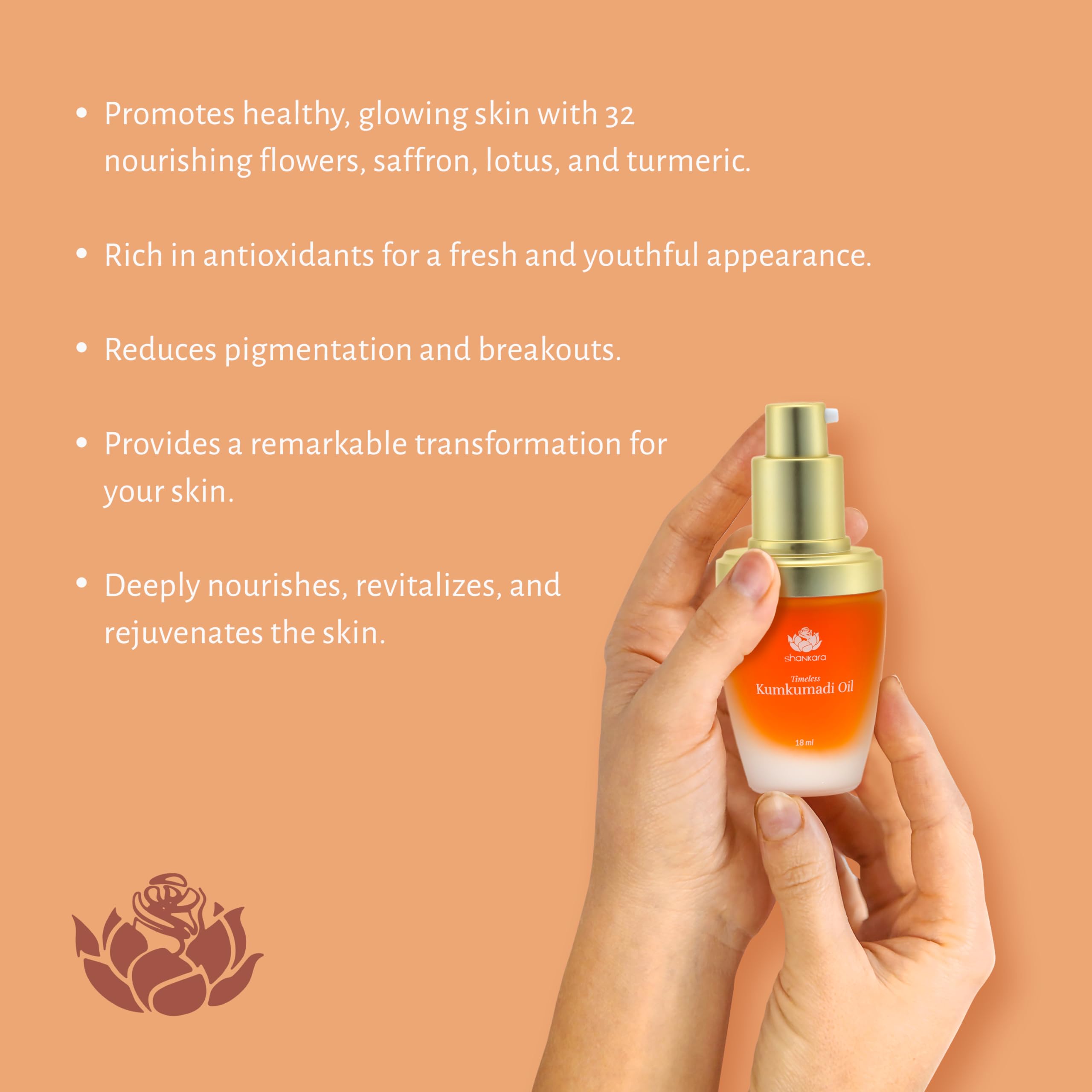 Shankara Kumkumadi Oil with Pure Saffron and Ayurvedic Herbs (Original Aroma 18ml)