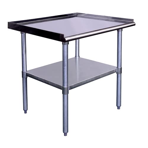 Kratos Stainless Steel Kitchen Equipment Stand 24"x30" with Undershelf, NSF Worktable for Restaurants - 18ga/430SS