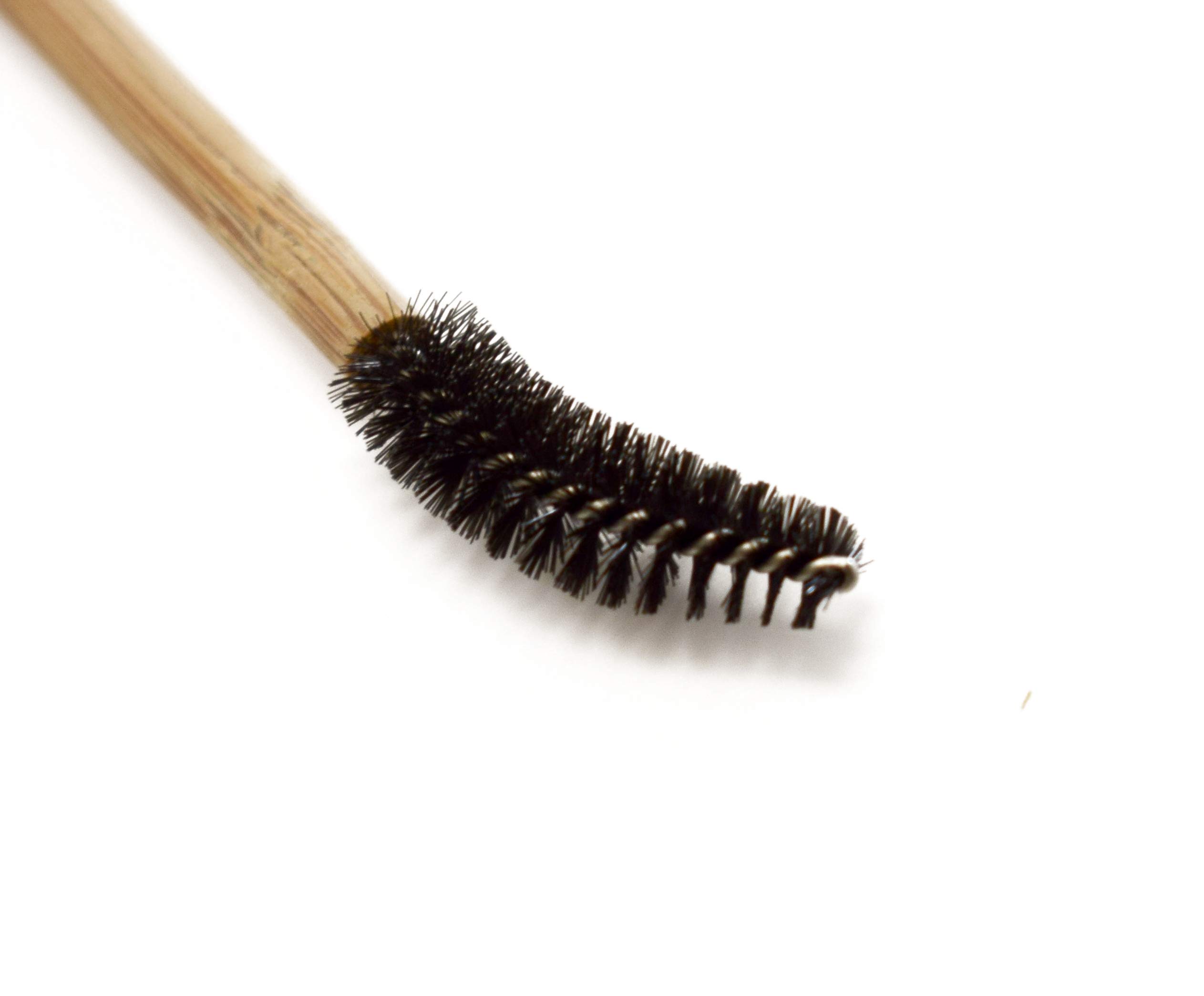 Artist's Choice Eco Friendly Bamboo Curved Mascara Wands - Lifts, Separates, and Enhances Eye Lashes, High Bristle Density, Single-Use Option for Professionals