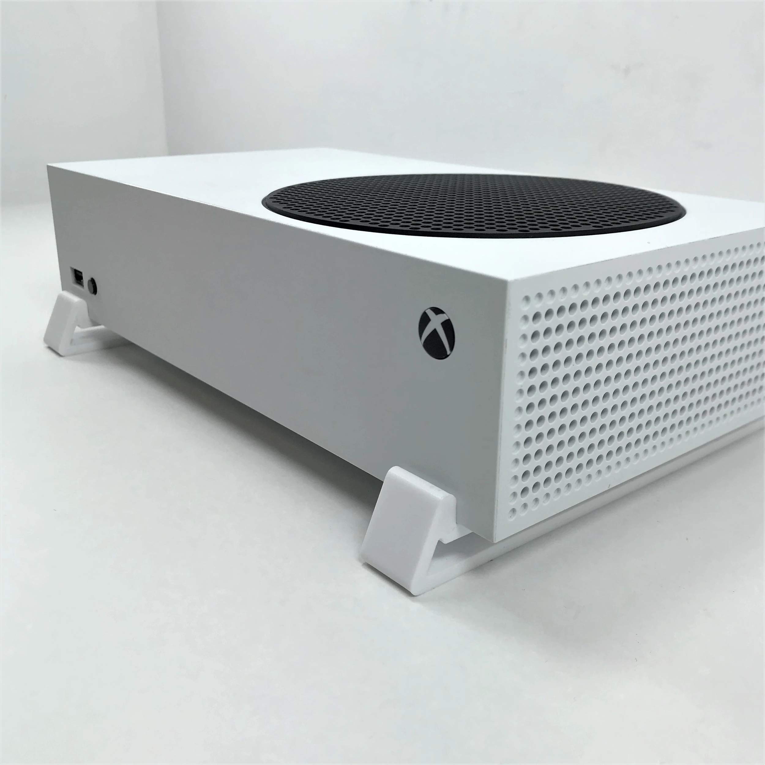 3D Cabin Stand Raiser Compatible with Xbox Series S for Cooling, Horizontal Holder Grey