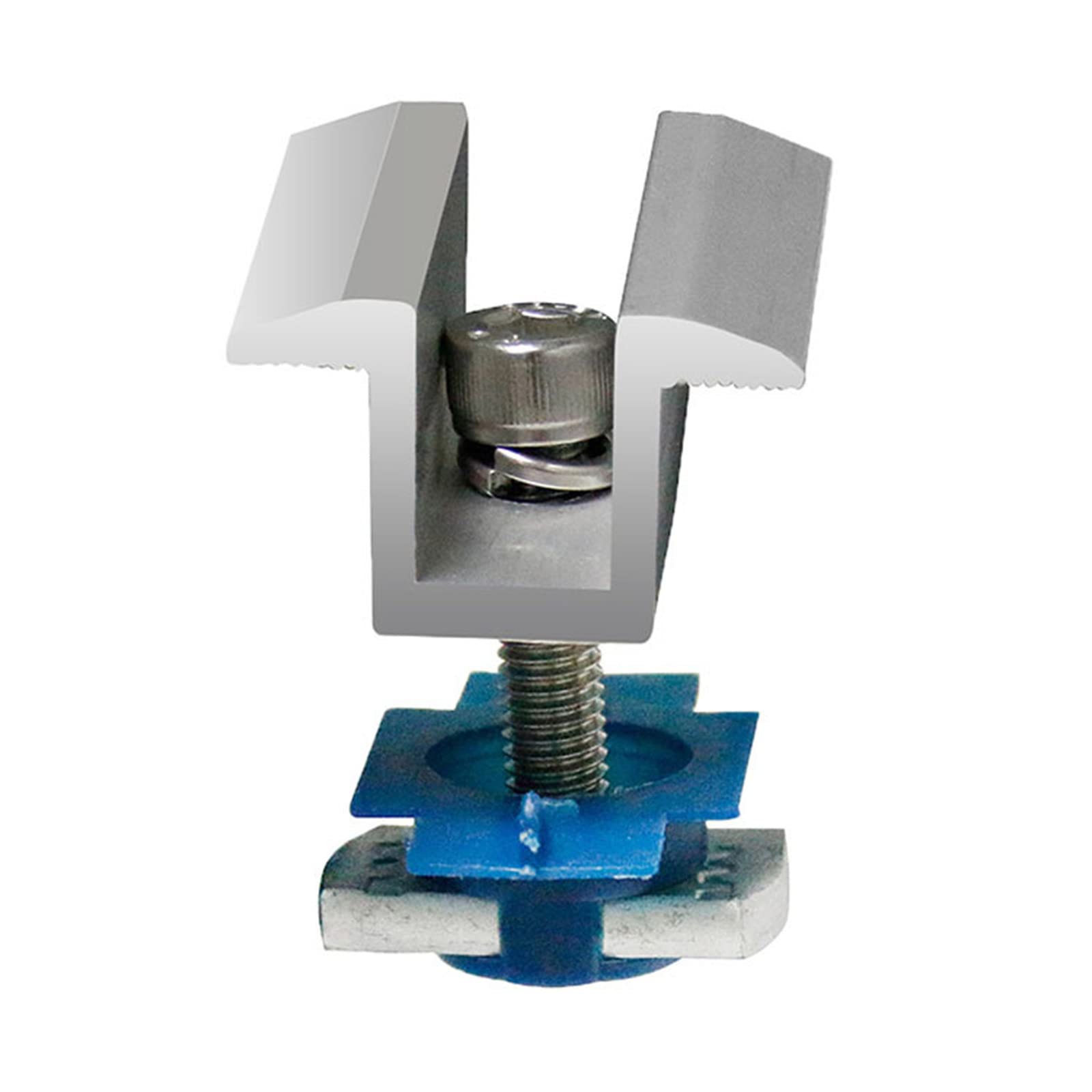 10Pcs Solar Panel Clamps 30/35/40mm Solar Panel Bracket Aluminium Mounting Accessories Aluminum Solar Clamp