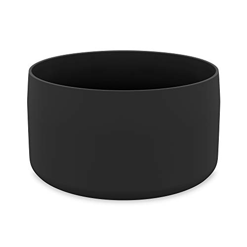 DYLN Protective Silicone Large Bottom Guard for 40 oz DYLN Wide Mouth Alkaline Water Bottles | Anti-Slip & Flexible Boot | Doubles as a Pet Dog Bowl | Black