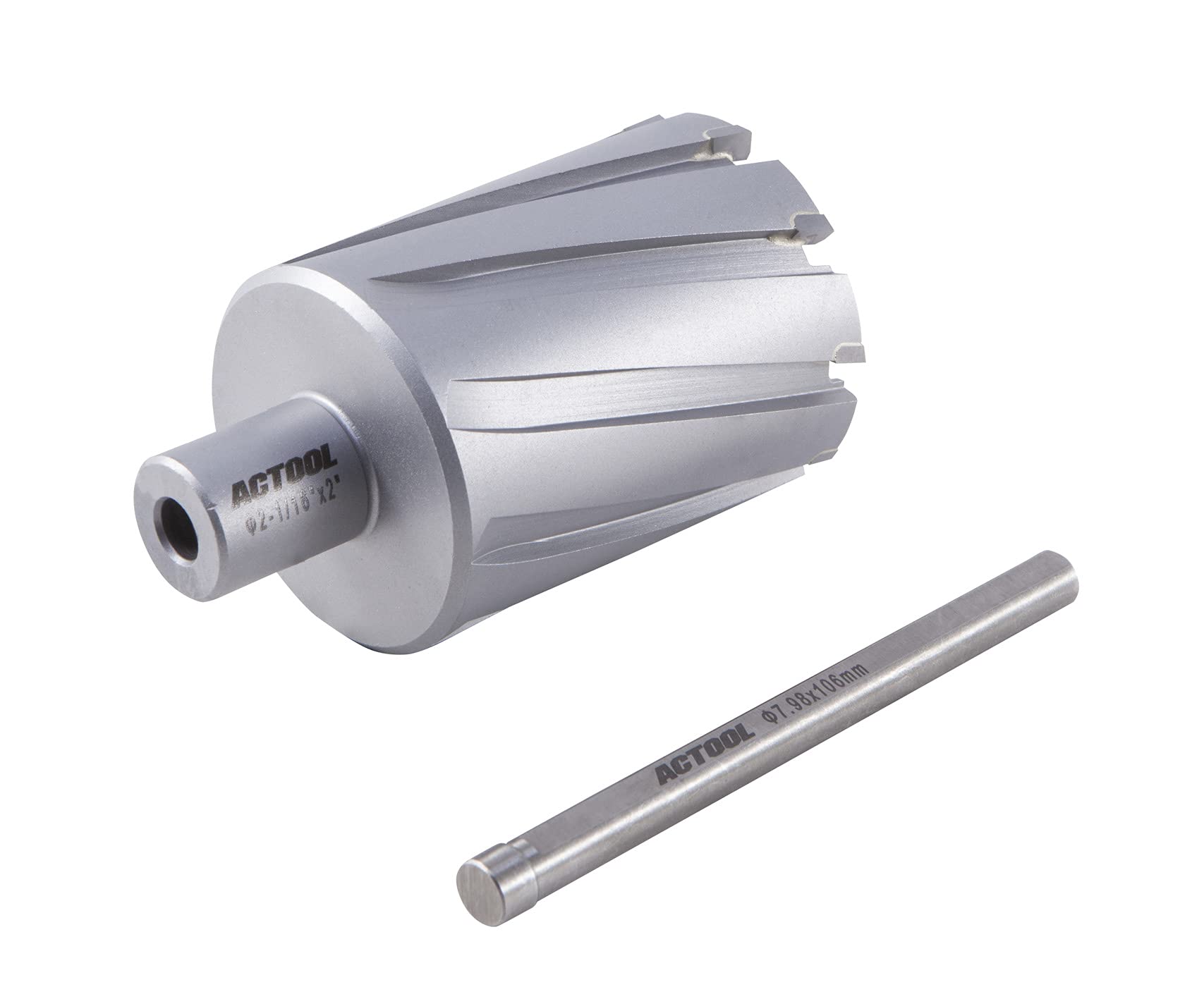 ACTOOL 2-1/16'' Diameter x 2'' Depth of Cut Carbide Tipped TCT ANNULAR Cutter with 3/4'' Weldon Shank
