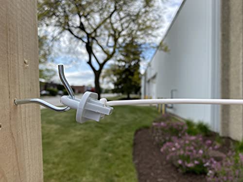 Blue Hawk 40-FT Single Line Retractable Clothesline, Indoor or Outdoor Use, Hang Wet or Dry Laundry
