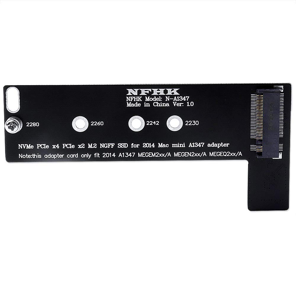 HUYUN M.2 NGFF M-Key NVME SSD Convertor Compatible for 2014 Mini A1347 MEGEN2 MEGEM2 MEGEQ2