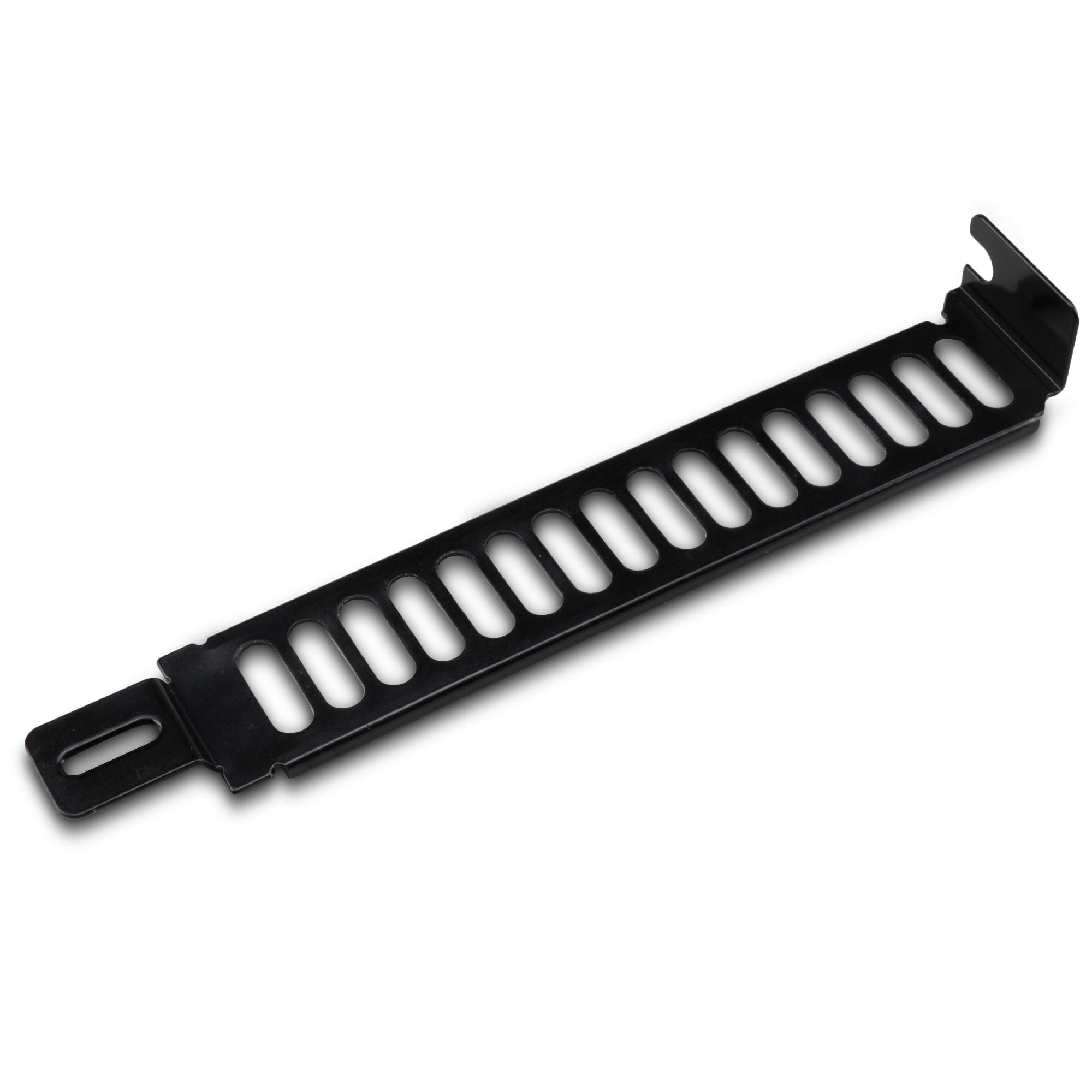 Akasa Steel Vented PCI Slot Cover Bracket | Full Profile Expansion Slot Cover Plate | PC Blanking Plate | Included Screws | 2 pack | Black | AK-MX302