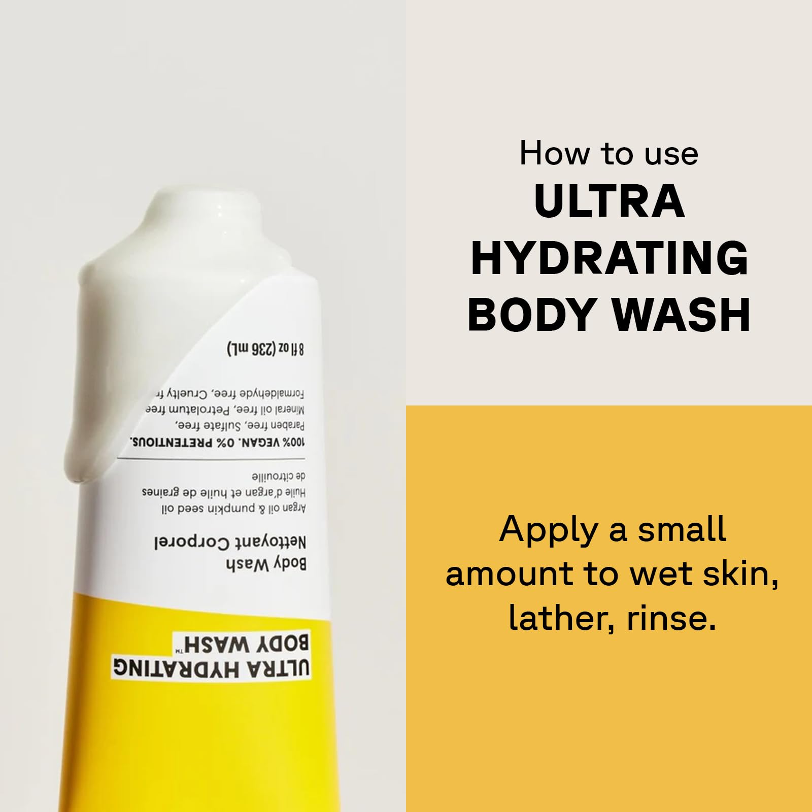 Acure Ultra Hydrating Body Wash | 100% Vegan | With Argan Oil & Pumpkin Seed Oil - 8 oz