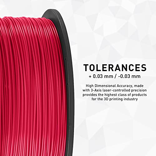 ABS 3D Filament 1.75mm Diameter - No Tangle, No Clogging & Good Impact Resistance - Orange -1kg