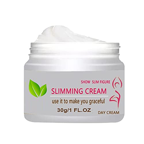 Asdf586io Fat Burning Slimming Cream for Belly and Body, Figure Shaping Body Scrubs for Fitness, Lose Weight, Promote Abdominal Fat Burning White 20g