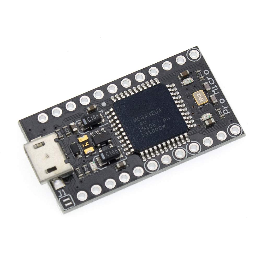 Pro Micro with The bootloader Black/Blue ATmega32U4 5V/16MHz Module Controller Mega32U4 Leonardo Suitable arduino-Micro USB 3-18V