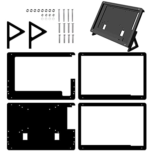 NIZYH 7 Inch LCD Acrylic Bracket Case Contact Screen Case Holder Bracket for Raspberry Pi 3 Model B+