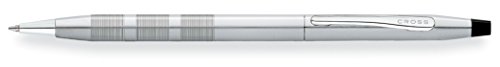 A. T. Cross Classic Century Trophy Ballpoint Pen Satin Chrome Black SelfServe Packaging