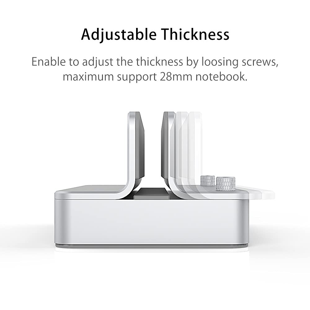SHYPT USB C HUB with Adjustable Stand Holder Type C to USB3.0 RJ45 PD Dock HDMI-Compatible Adapter Splitter for PC Accessories