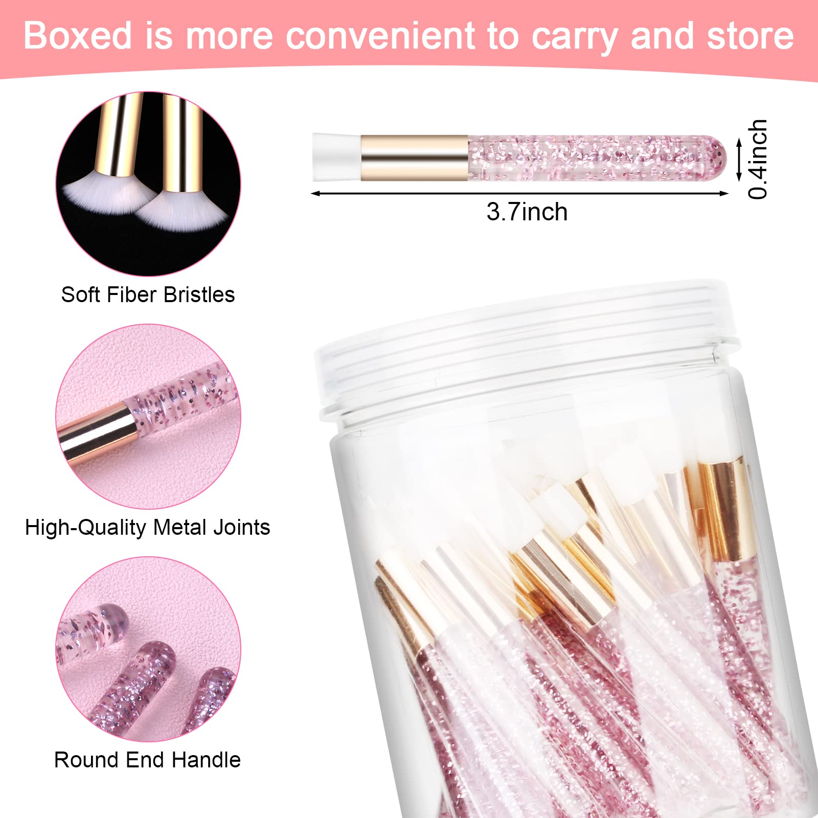 30pcs Lash Shampoo Brushes,Eyelash Extension Cleanser Brush,Nose Pore Deep Cleaning Brush,Lash Shampoo Brushes,Soft facial makeup remover brush for facial cleansing with boxed (30pcs(purple sequins))