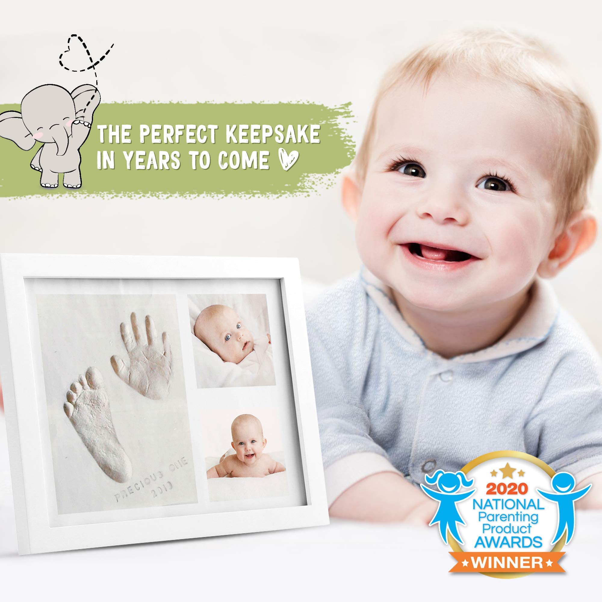 Baby Handprint Footprint Keepsake Kit and Baby Ornament Kit Bundle - Christmas Bundle For Newborn, Infants and New Parents