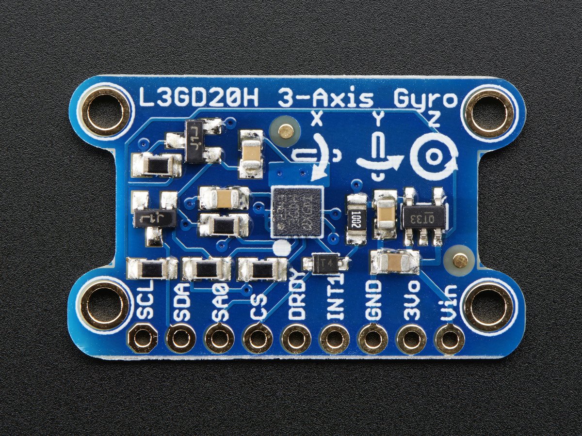Adafruit L3GD20H Triple-Axis Gyro Breakout Board - I2C, SPI Connectivity - Arduino Compatible