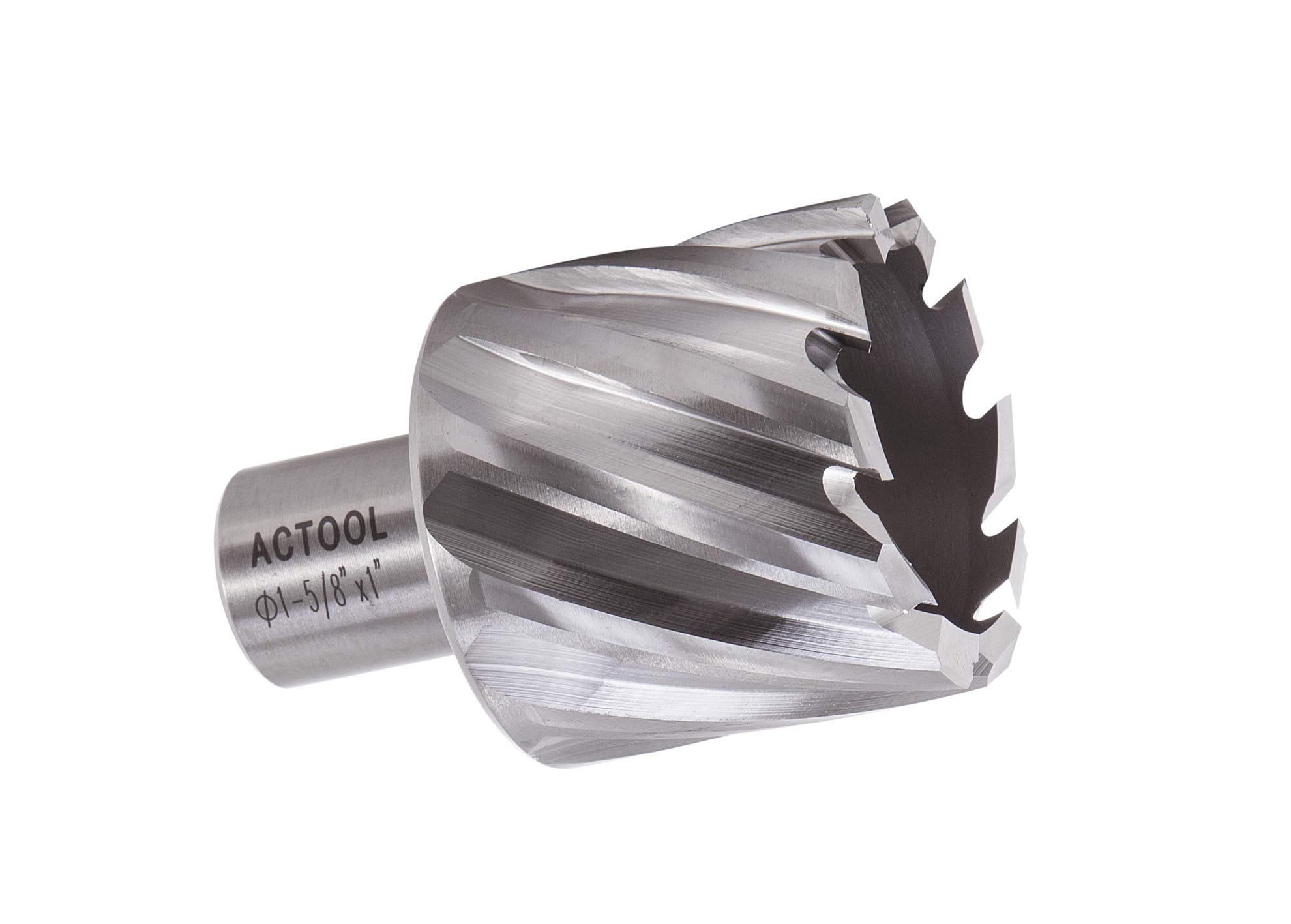 ACTOOL 1-5/8" Diameter × 1" Depth of Cut HSS ANNULAR Cutter with 3/4'' Weldon Shank