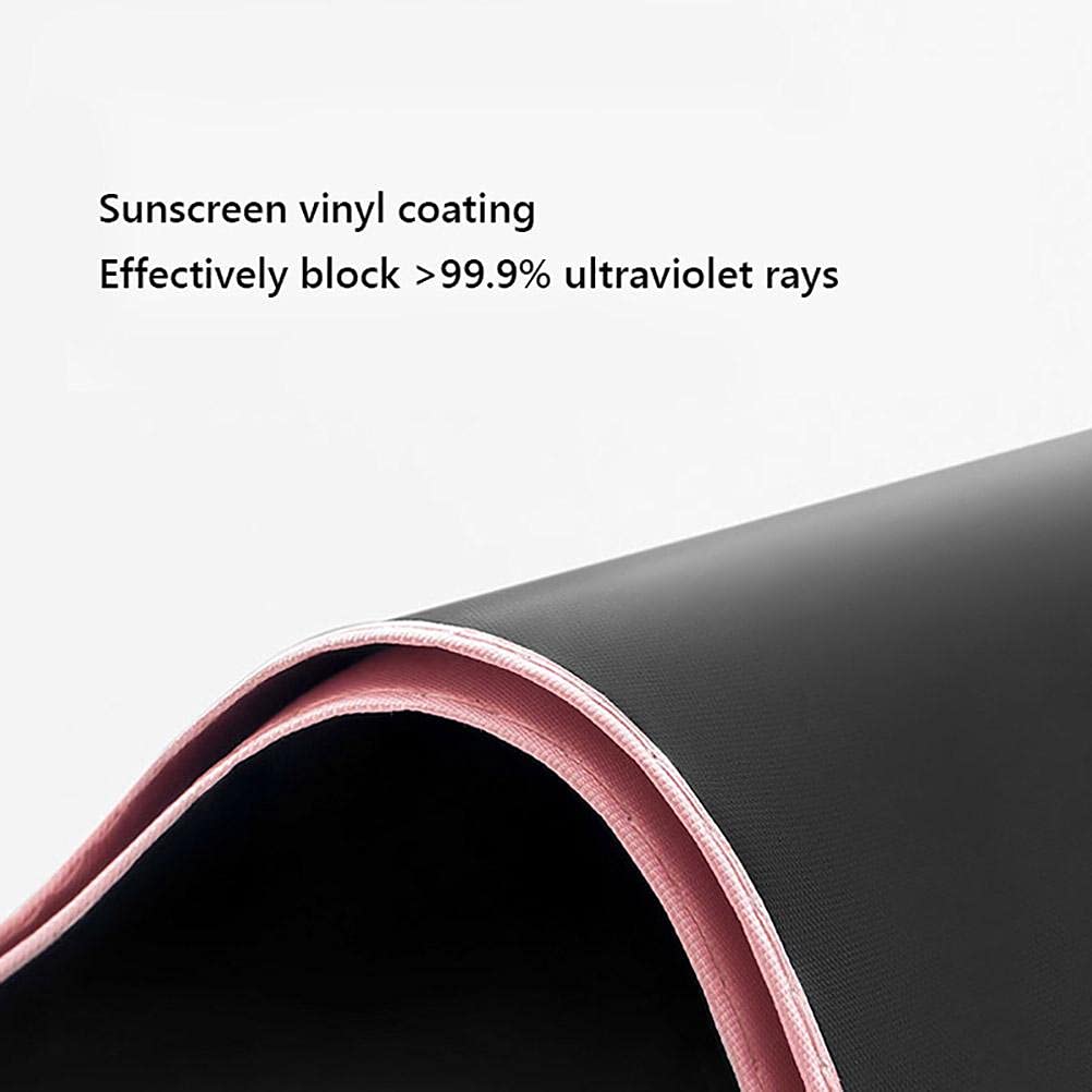 ICRPSTU Universal Pushchair Parasol Umbrella,Pram Parasol with Clamp Buggy Umbrella with Adjustable Clip on UV Protection Umbrella for Wheelchair Users Chair for Children (Black)