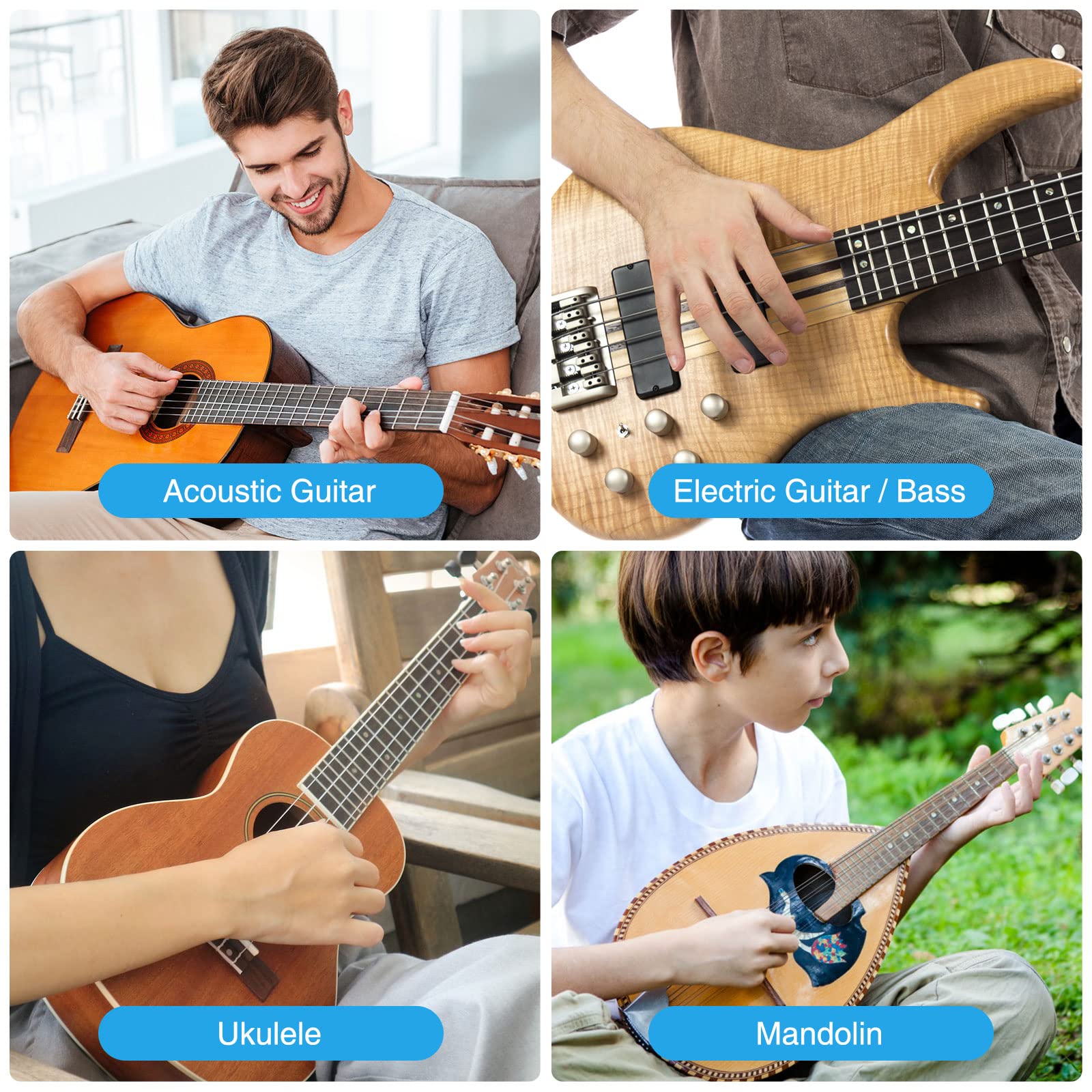 31Pcs Guitar Tool Kit, POGOLAB Guitar Repair Kit, Luthier Tools, Guitar Winder, Guitar Setup Kit for Guitar Ukulele Bass Mandolin Banjo