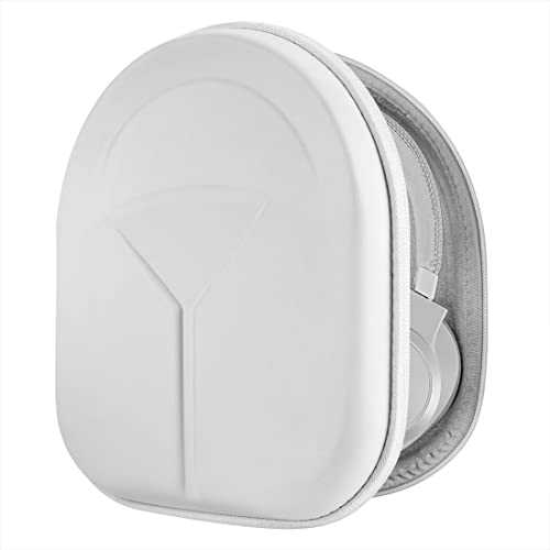 Geekria Shield Headphones Case Compatible with JBL Tour ONE, Tune 750NC, Tune 700BT, Live 650BTNC Case, Replacement Hard Shell Travel Carrying Bag with Accessories Storage (White)
