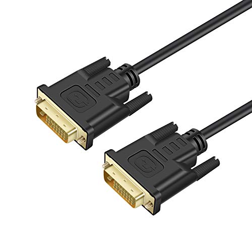 A-technology- DVI Cable 40ft Dual Link 24+1 Male to Male Digital Video Cable Gold Plated with Ferrite Core Support 2560x1600,144Hz for Gaming, DVD, Laptop, HDTV and Projector.