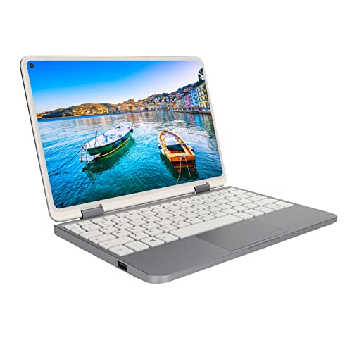 2 in 1 Laptop, 100-240V FHD 10.8 Inch Laptop Screen 360 Rotating Resolution 2560x1600 Efficient Touch Screen for Home (8+1TB US Plug)