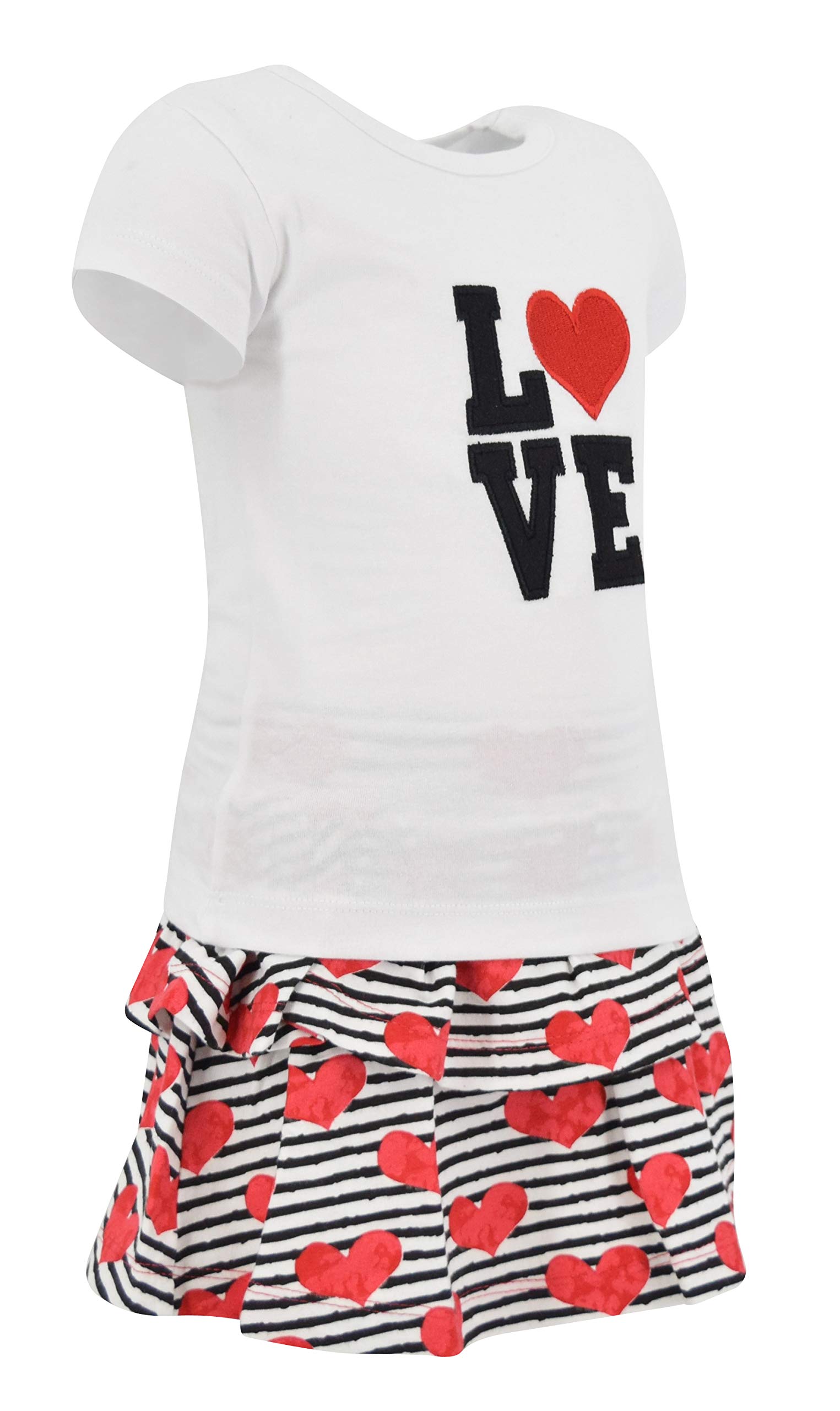 Unique Baby Girls LOVE Embroidery Valentine's Day Outfit (10)